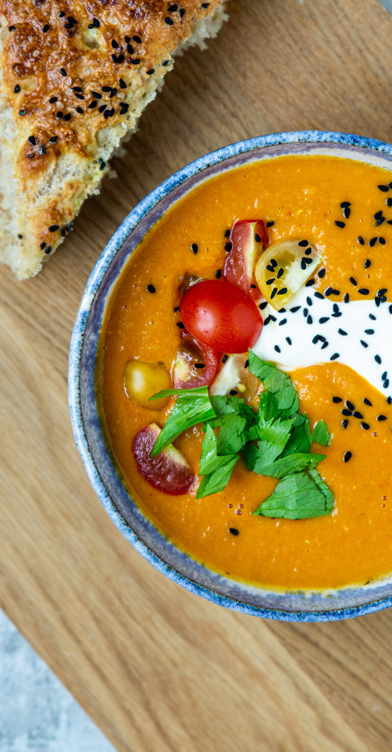 Linsesuppe med kokosmælk - opskrift på skøn skøn suppe med linser
