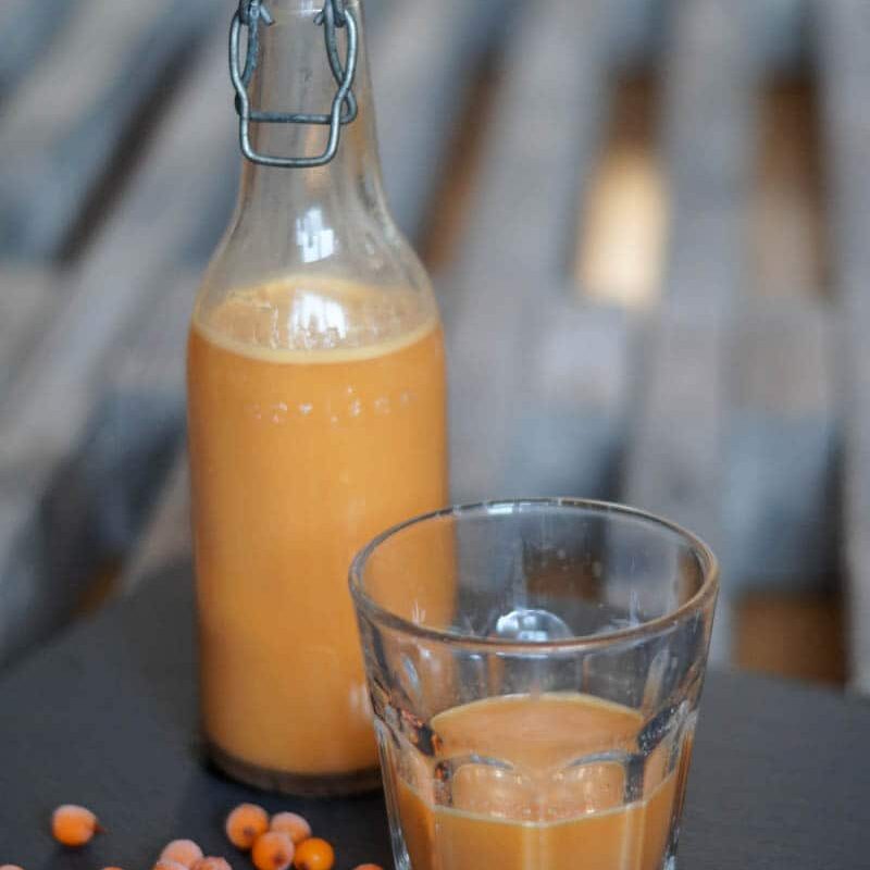 Ingefær shot med havtorn, æble og citron - Stinna