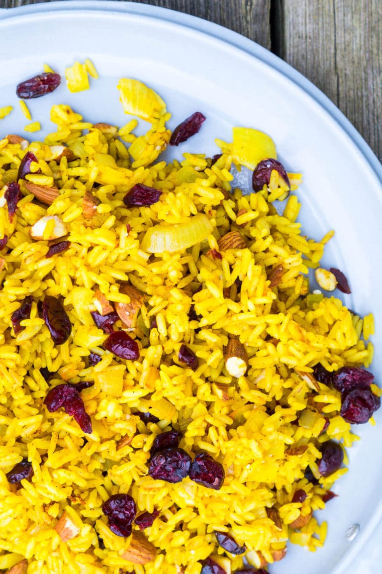 Indiske gule ris - tilbehør til indisk curry - opskrift på indiske ris ...