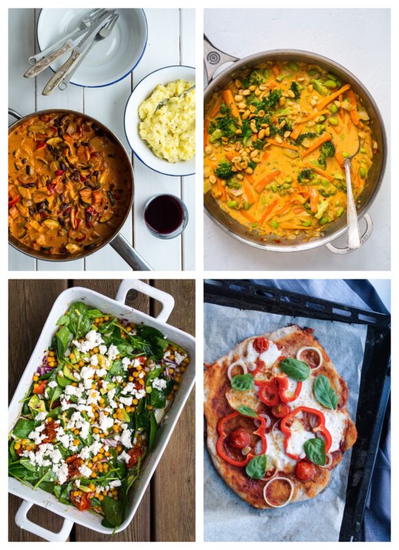 Vegetarisk madplan uge 26 - vegetarisk aftensmad - Stinna