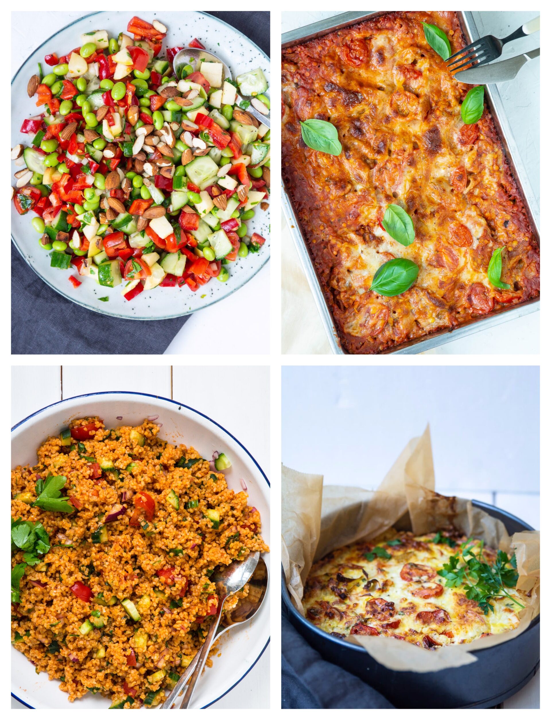 Vegetarisk madplan uge 29 - nemme vegetariske opskrifter - Stinna