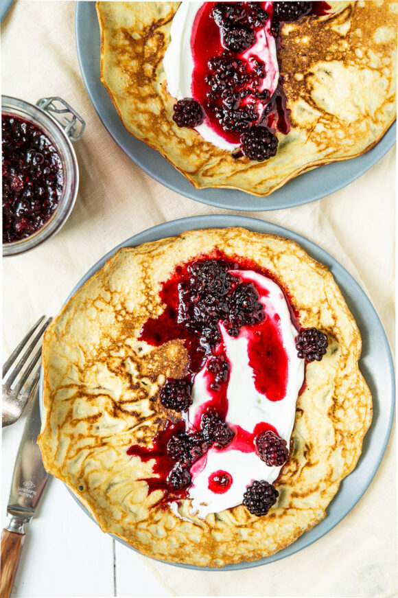 Glutenfrie pandekager - opskrift på gode glutenfrie pandekager - Stinna