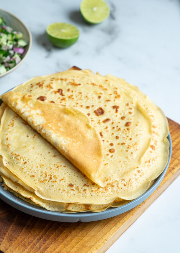 Mexicanske pandekager med bønnefyld - vegetarisk hverdagsmad - Stinna