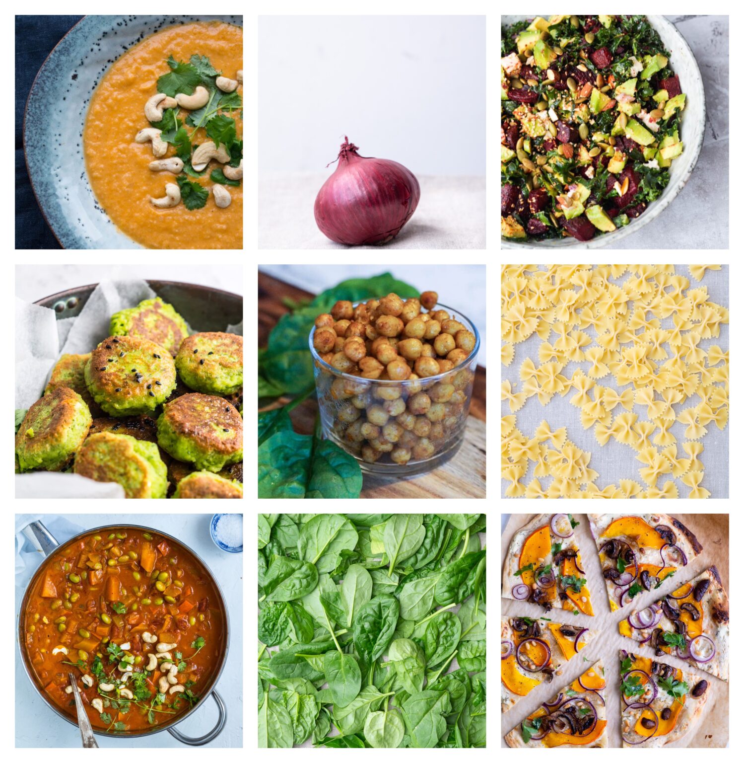 Vegetarisk flammkuchen - opskrift på vegetarisk tarte flambée - Stinna