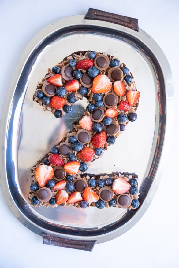 Talkage | opskrift på talkage med browniebund og chokoladecreme