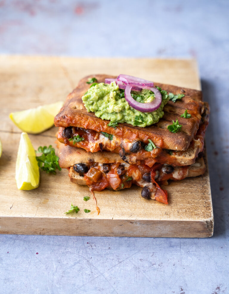 Mexicansk panini - opskrift på panini med sorte bønner