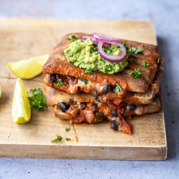 Mexicansk panini - opskrift på panini med sorte bønner