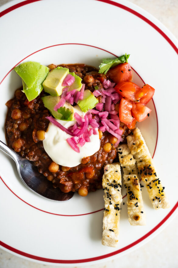 Beluga sin carne – vegetarisk chili med belugalinser - Stinna